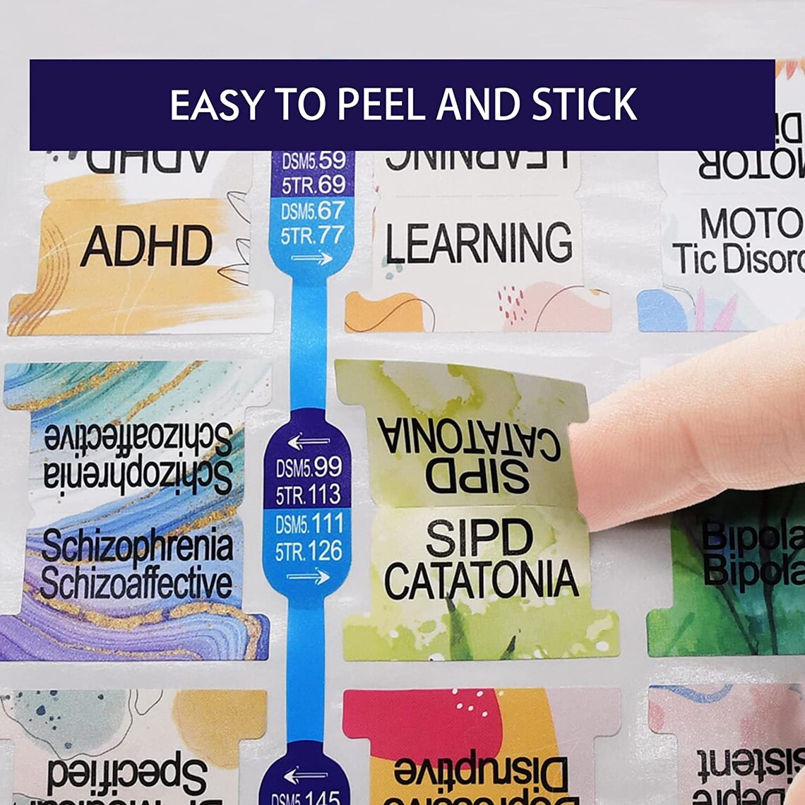 DSM-5-TR Tabs and DSM-5 Index Tabs, Color-coded and Laminated Tabs With ...