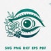 Eye With Flower Svg, Floral Eye Svg, Optometry SVG, Ophthalmologist Svg ...