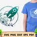 Rocket With Flower Svg, Rocket Svg, Space Rocket Svg, Rocket Ship Svg ...