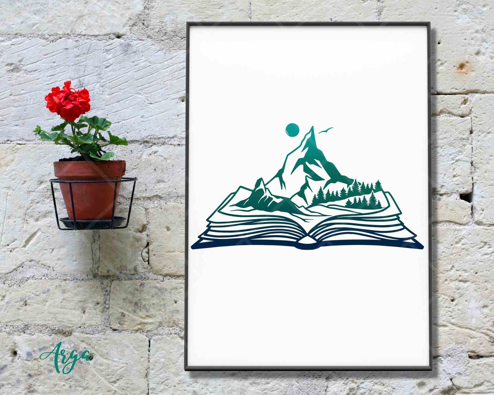 Mountain Book Svg Mountain Svg Mountain Climber Svg - Etsy