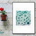 Square Flowers Svg Floral Square Svg Rectangle Flowers for - Etsy