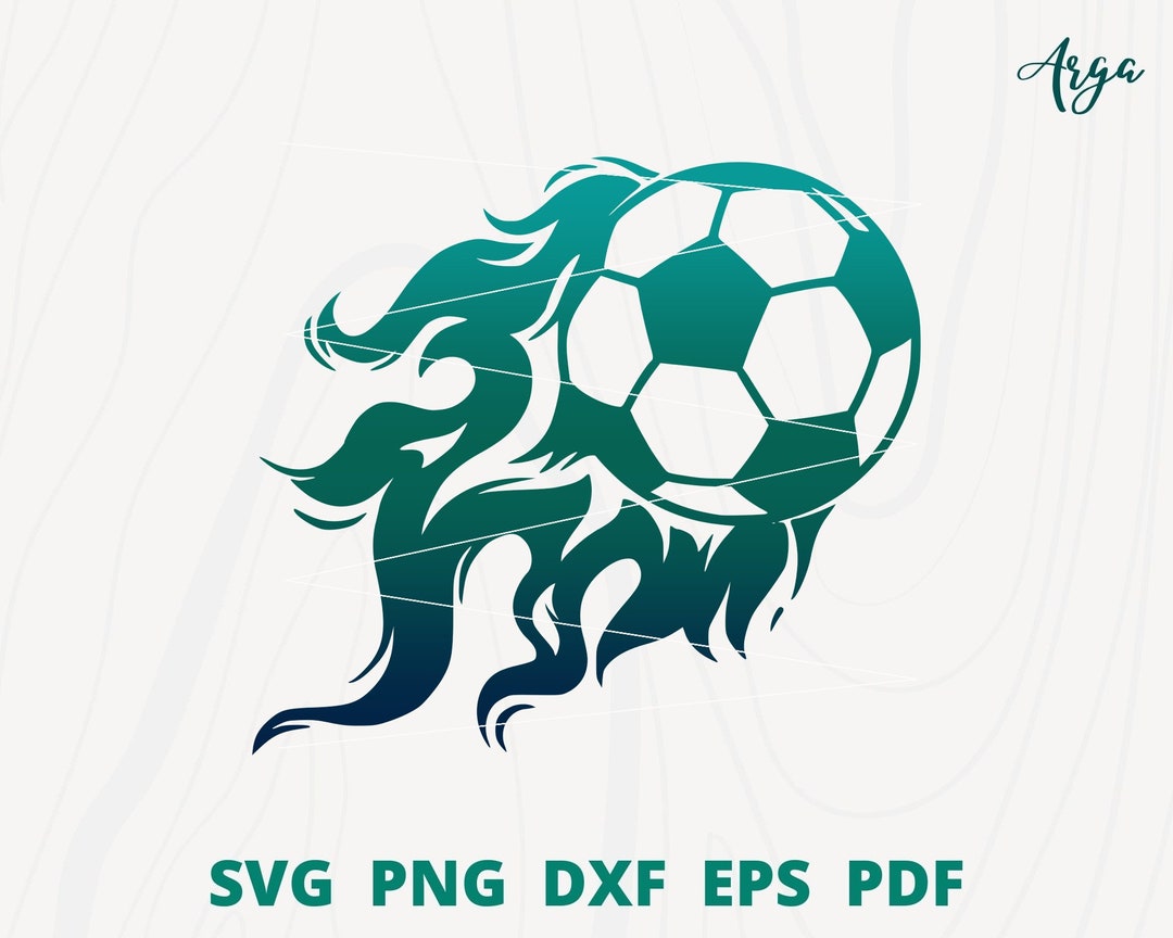 Soccer on Fire Svg, Soccer Svg, World Cup Svg, Soccer Clip Art, Soccer ...