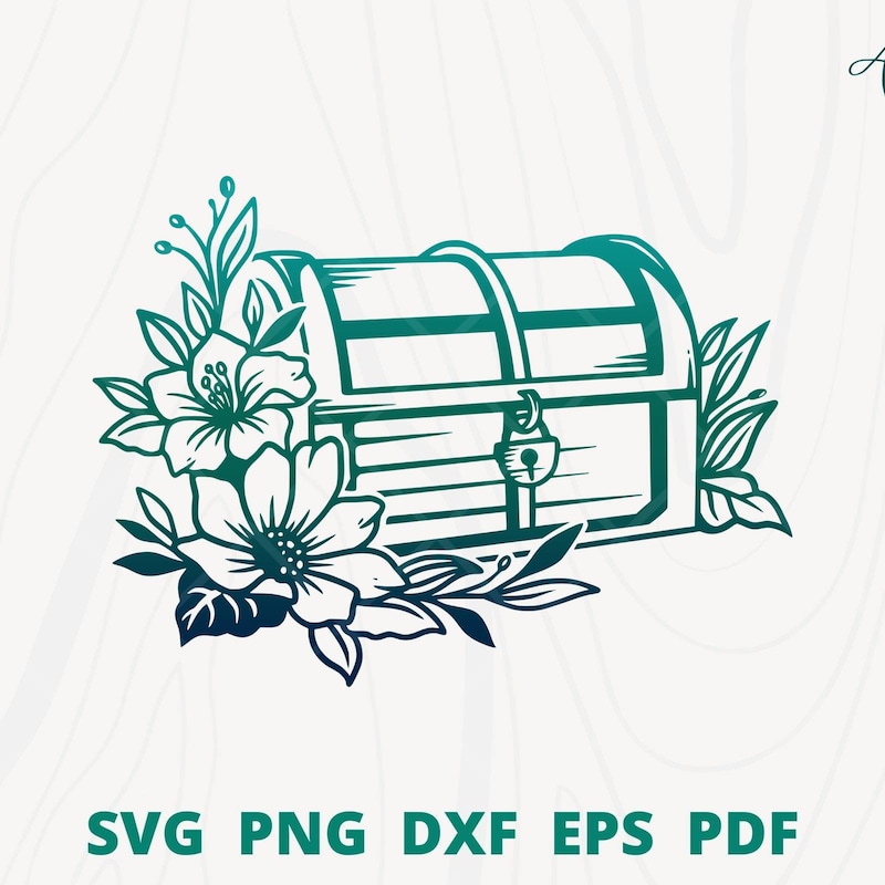 Treasure Chest Svg - Etsy