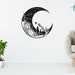Waterfall on the Moon Svg, Crescent Moon Svg, Waterfall Scene Svg ...