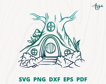 Hobbits House Svg - Etsy