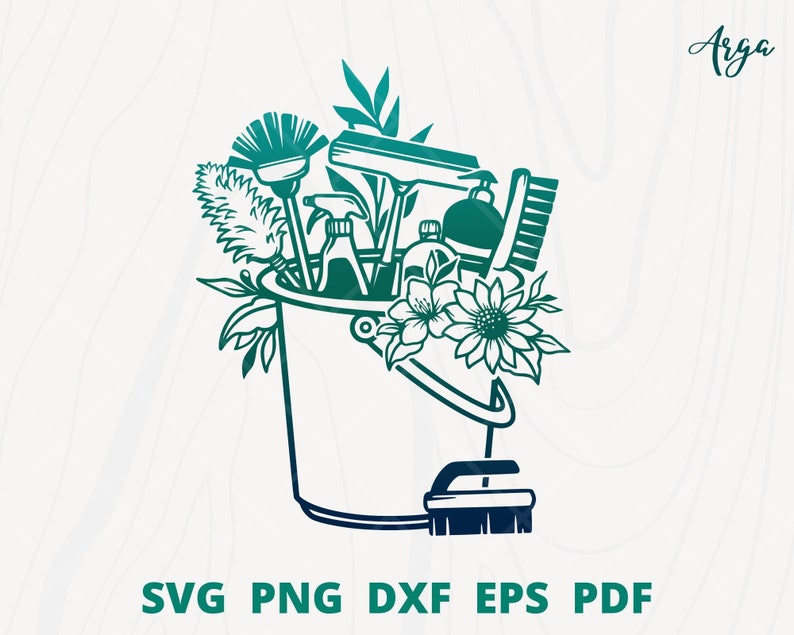 Cleaning Tool Svg 3 Floral Cleaning Tool Svg Cleaning Tool - Etsy