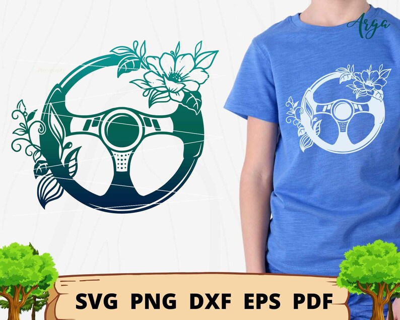 Driver Mom Svg, Steering Wheel Svg, Floral Car Wheel Svg, Steering ...