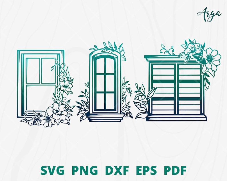 Windows Svg Bundle Window Svg Window With Flower Svg Open - Etsy