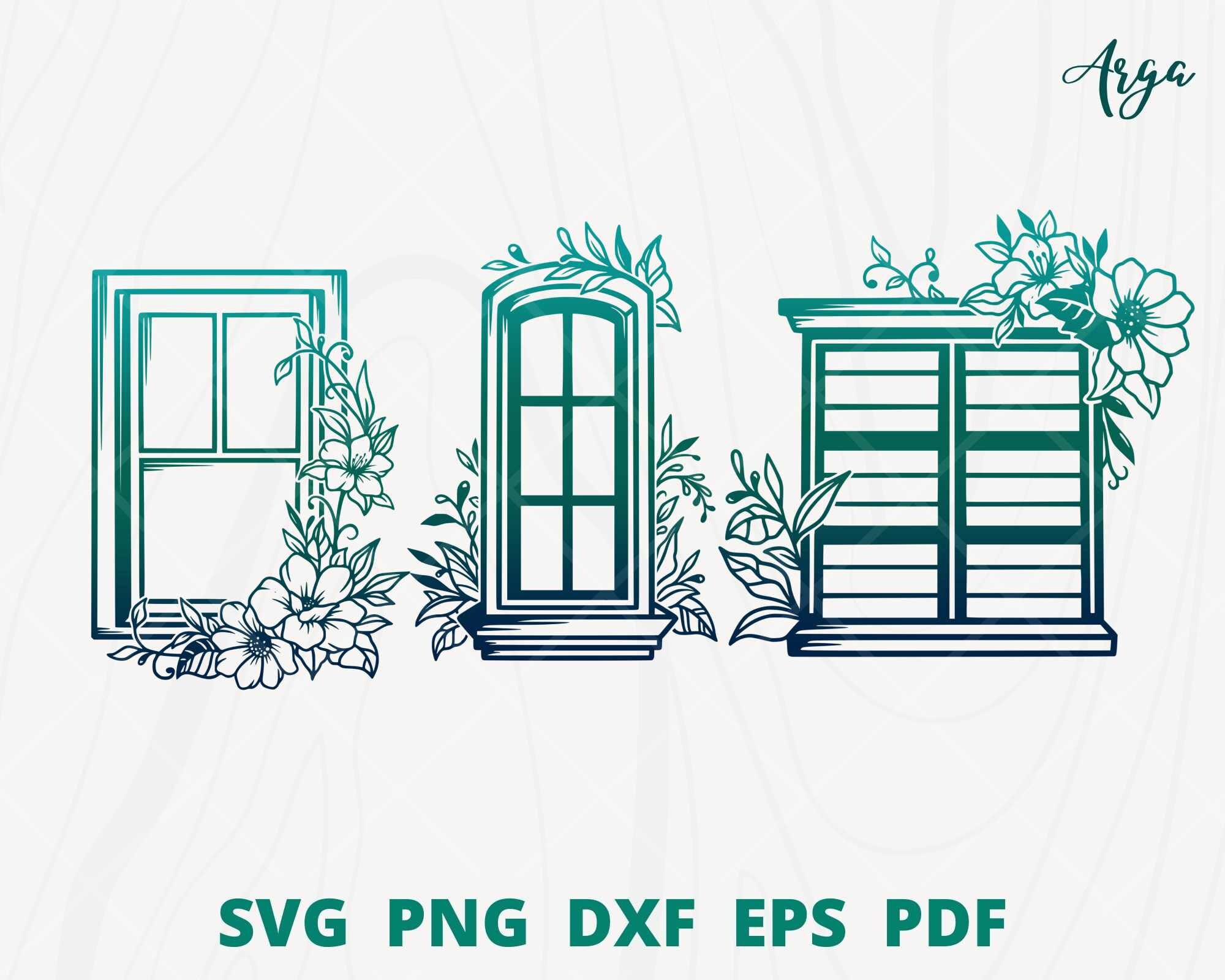 Windows Svg Bundle Window Svg Window With Flower Svg Open - Etsy Australia