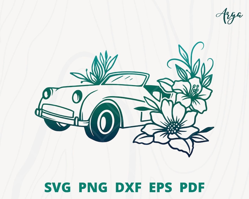 Wedding Car Svg Spring Car Svg Car for Mom Svg Car With - Etsy