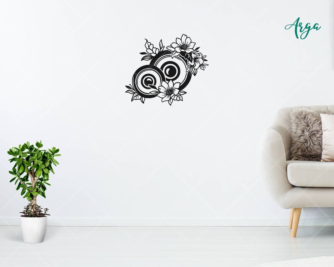 Audio Speaker With Flower Png Floral Speaker Svg Speaker Car - Etsy