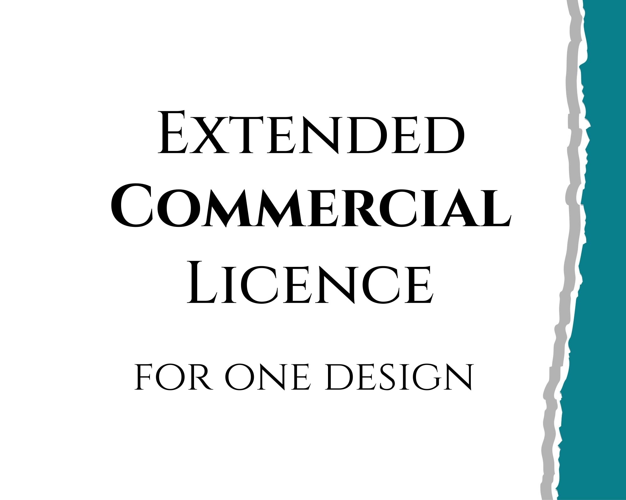 Extended Commercial License - Etsy