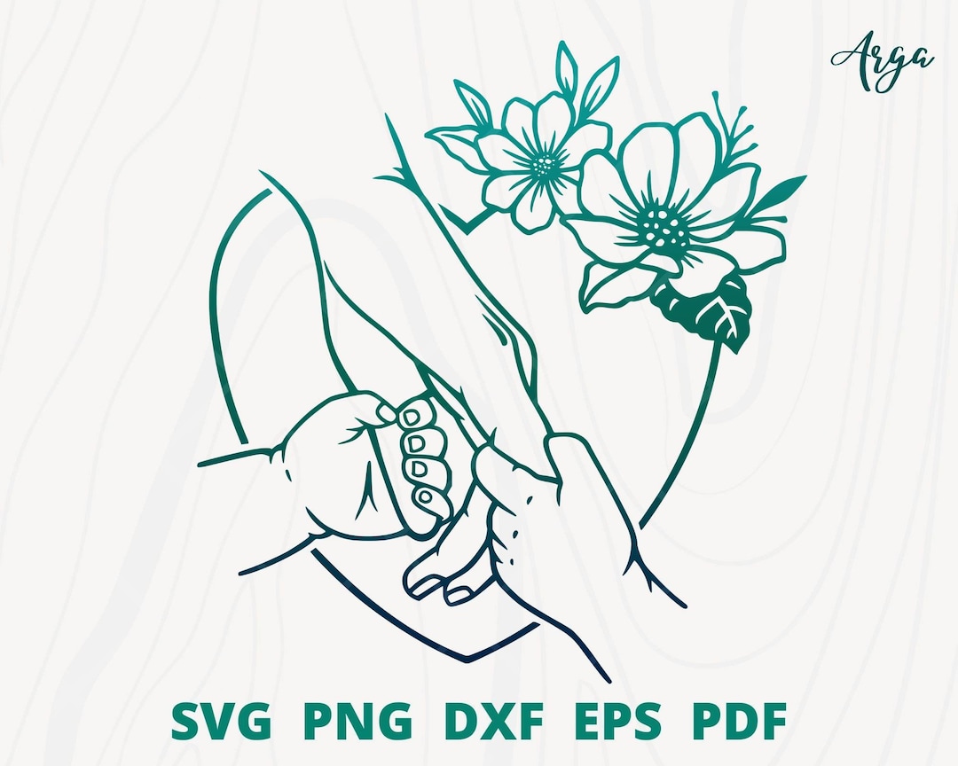 Mother and 2 Child's Hands Svg, Holding Hand Svg, Mom and Baby Svg ...