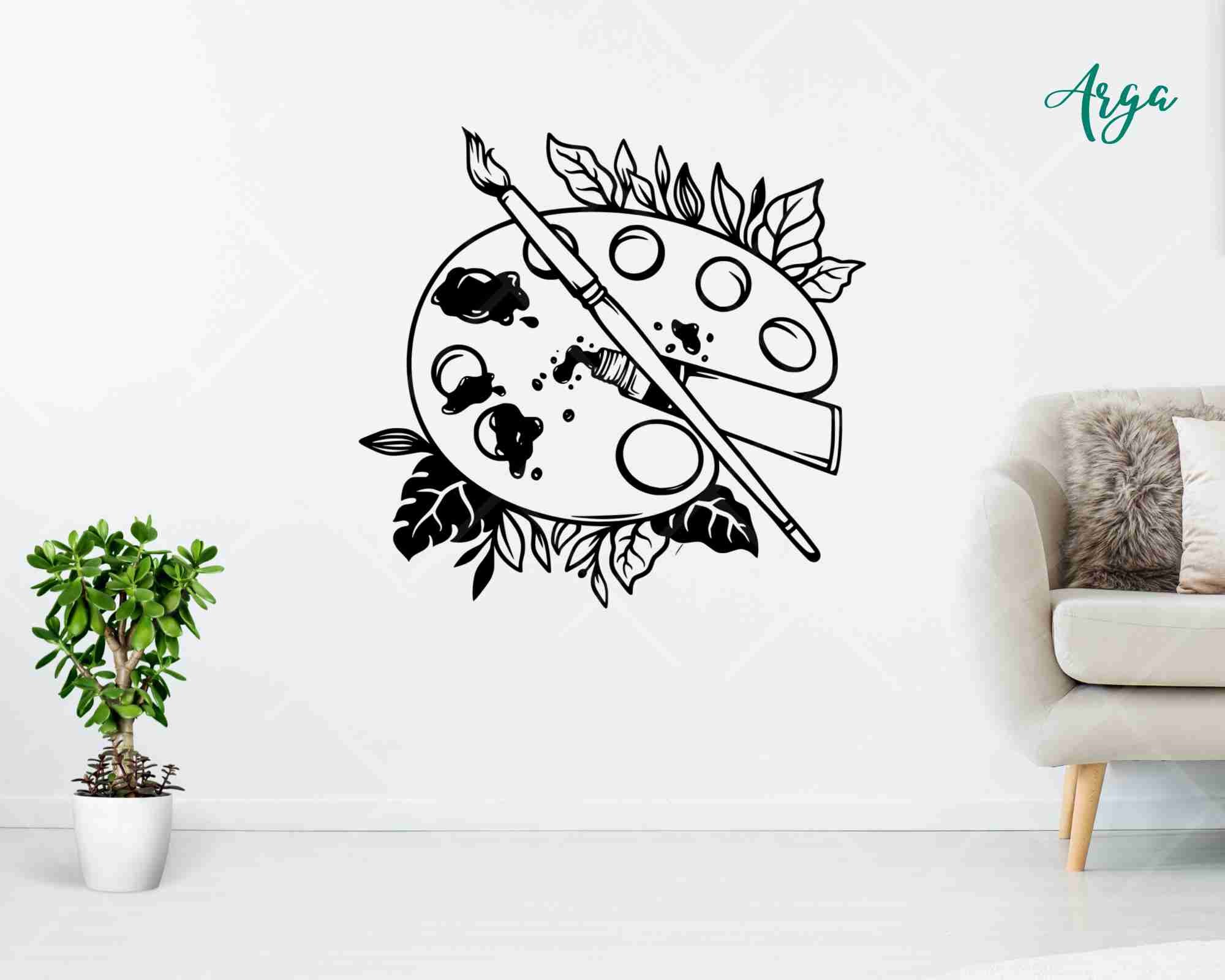 Paint Palette Svg Art Tool Svg Painting Tool Svg Artist - Etsy