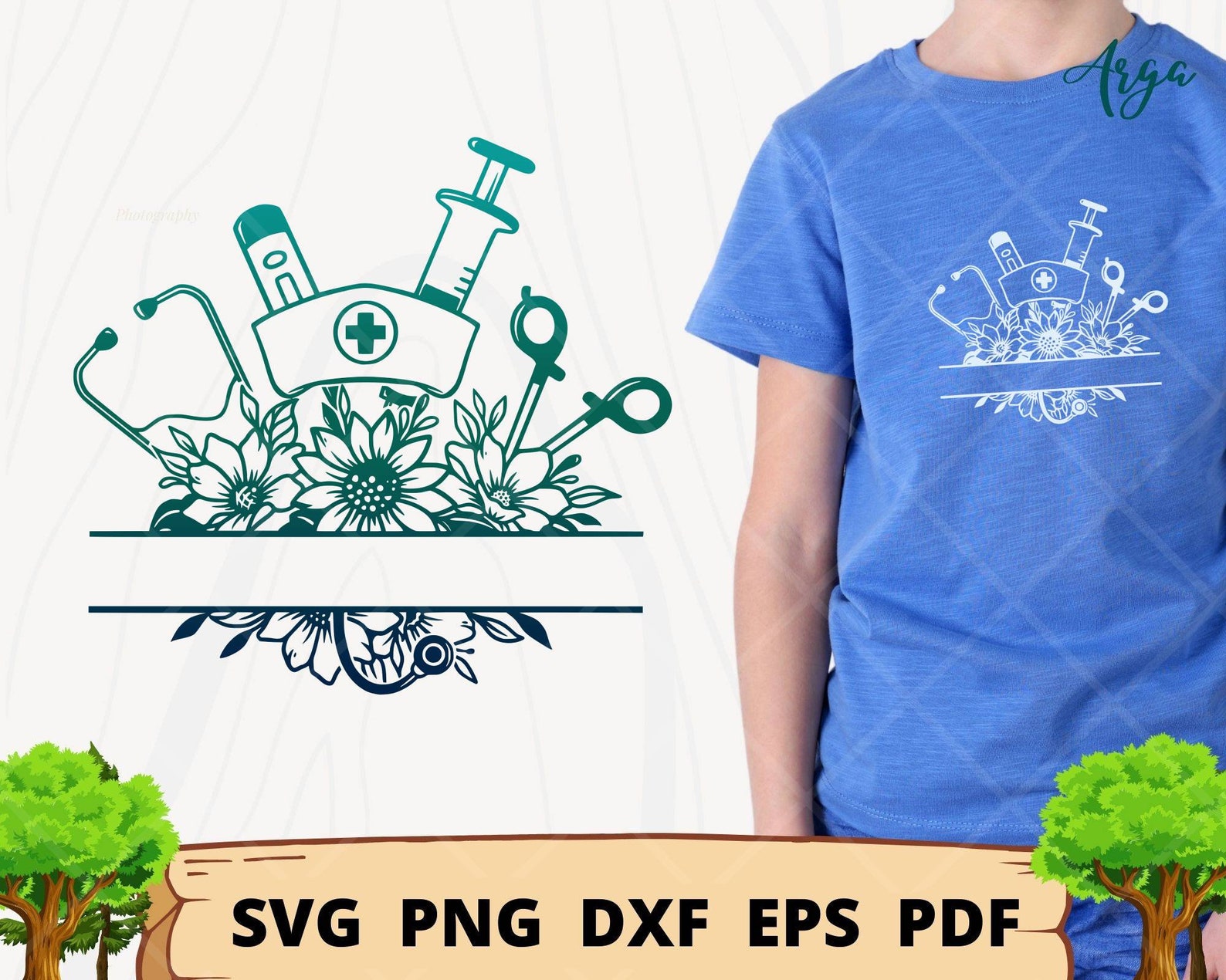 Nurse Svg, Nurse and Doctor Sign Custom Name, Split Monogram Nurse ...