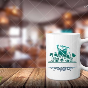 Split Monogram Cleaning Tool Svg 4, Floral Cleaning Tool Svg, Cleaning ...