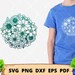 Spring Svg Png, Rounded Flowers Svg, Circle Flower Svg, Flowers Wall ...