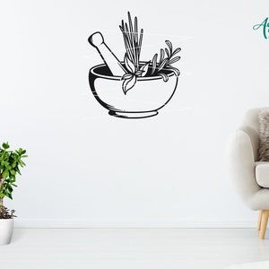 Mortier et pilon svg, herbes svg, pharmacie svg, mortier svg, fichier ...