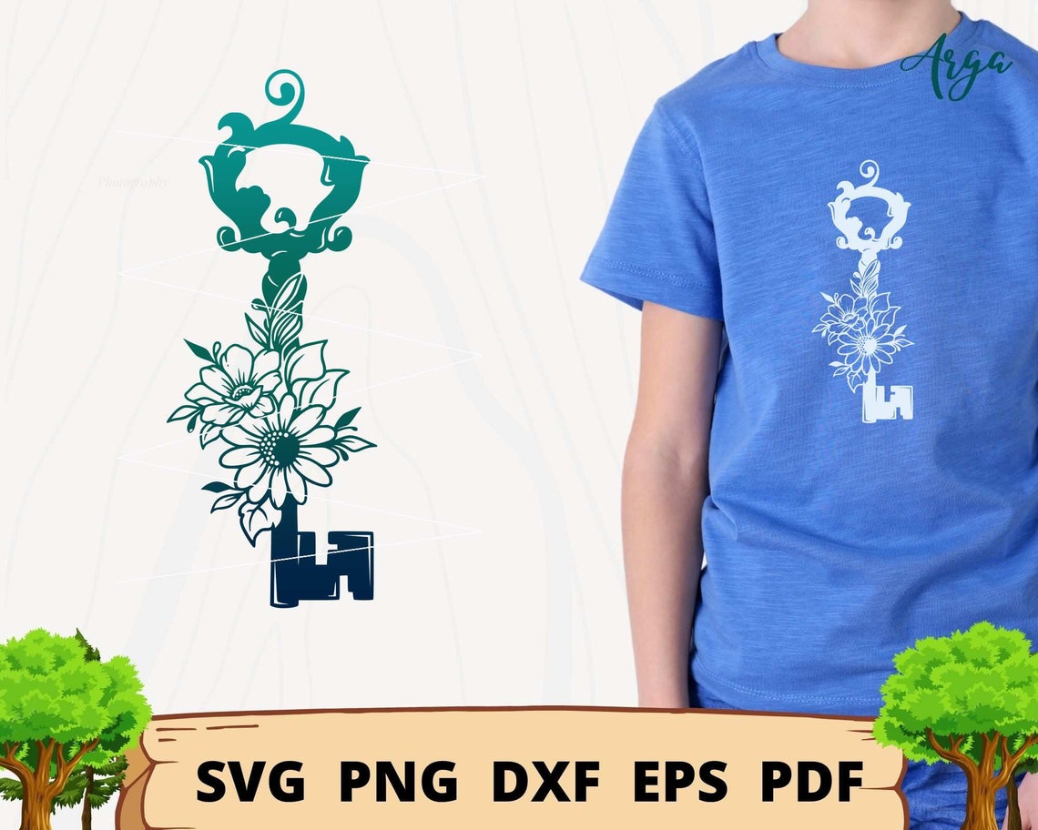 Vintage Key Svg Key With Flower Svg House Key Svg New Home - Etsy