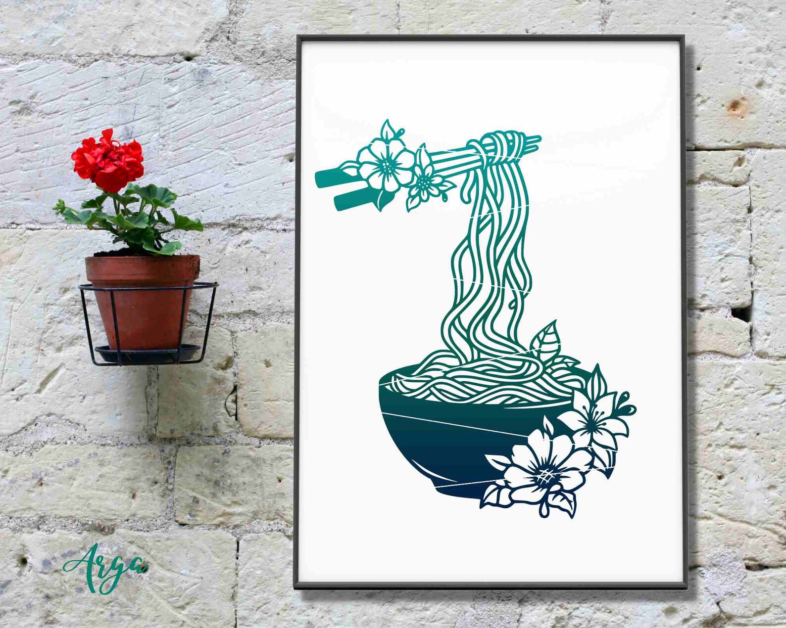 Noodles Svg Food Svg Ramen Svg Flower Noodles Svg Noodles - Etsy