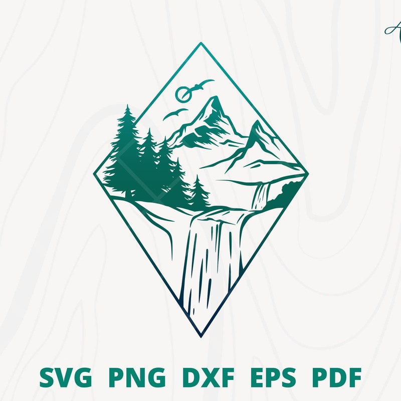 Waterfall Svg - Etsy
