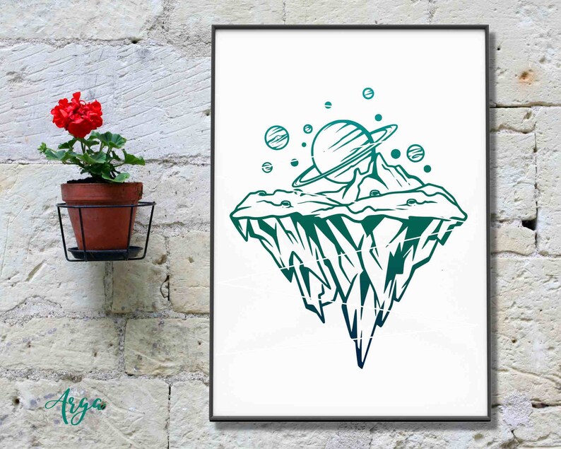 Planet Svg Floating Planet Svg Floating Island Svg Sky - Etsy