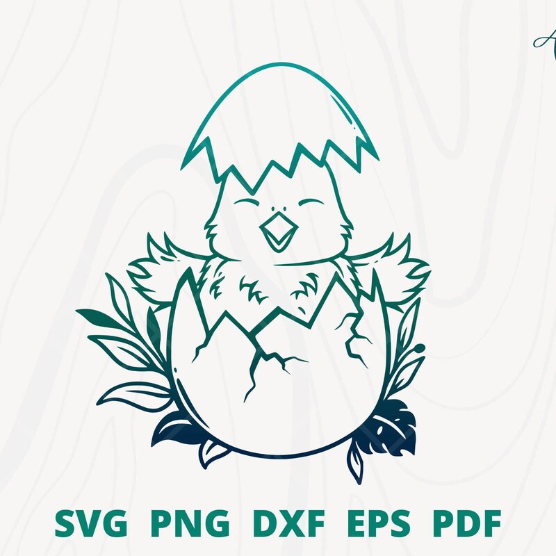 Chick Hatching Svg - Etsy