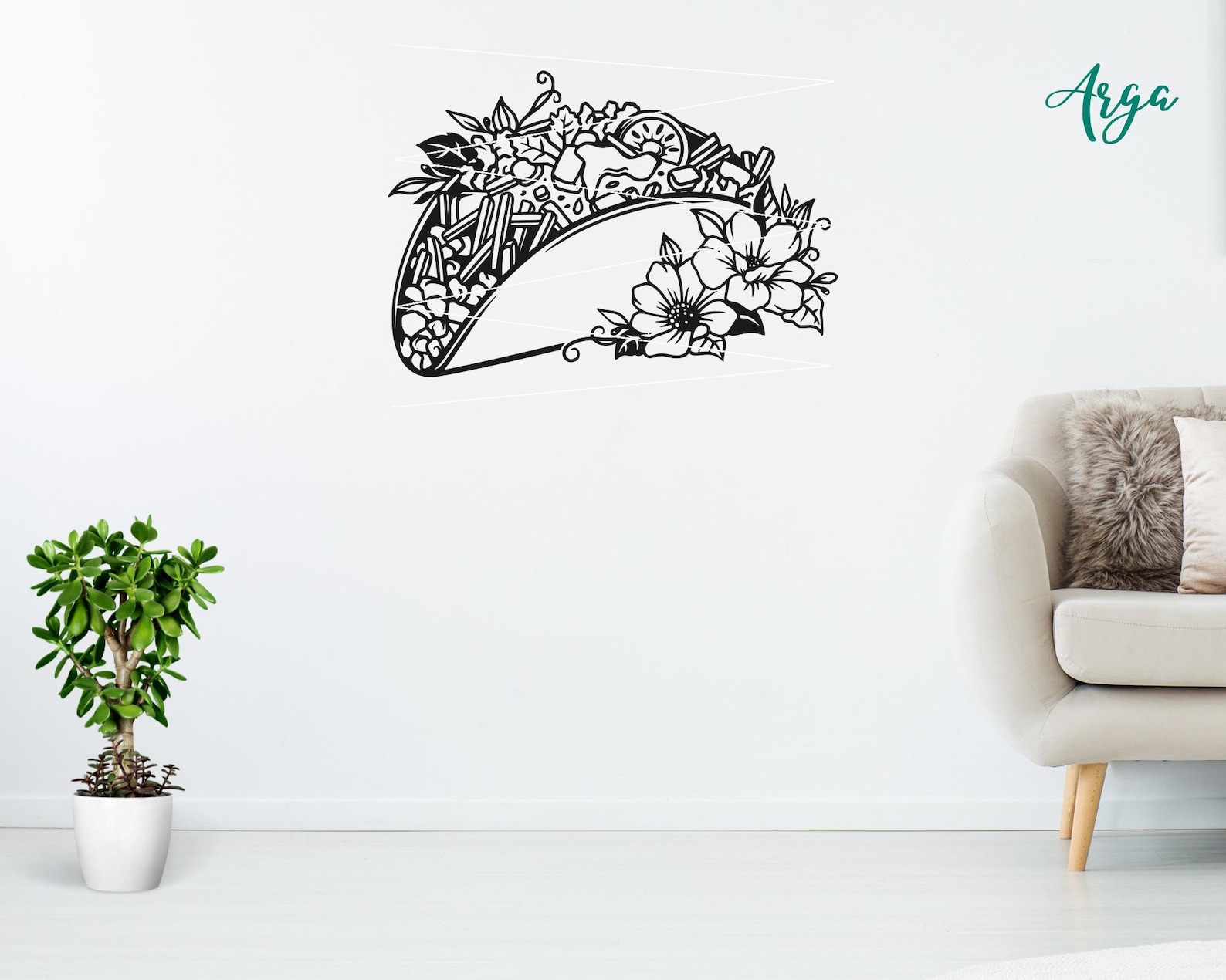 Taco Svg Mexican Food Svg Food Svg Taco Flower Svg Taco - Etsy