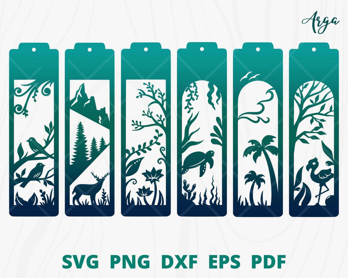 Bookmark Svg Bundle Bookmark Svg Floral Bookmark Svg - Etsy