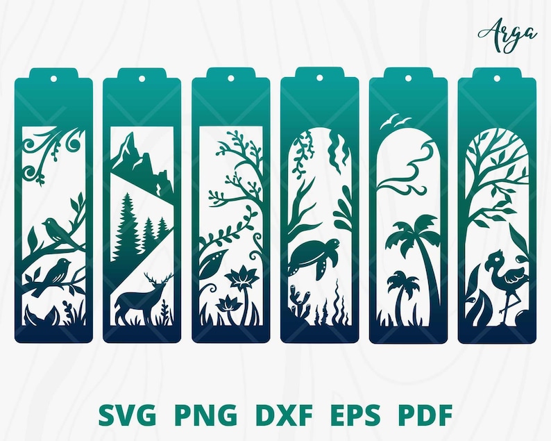 Bookmark Svg Bundle Bookmark Svg Floral Bookmark Svg - Etsy