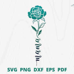 Mama Svg, Mama Rose Svg, Mother's Day Svg, Mom Rose Svg, Mama With ...