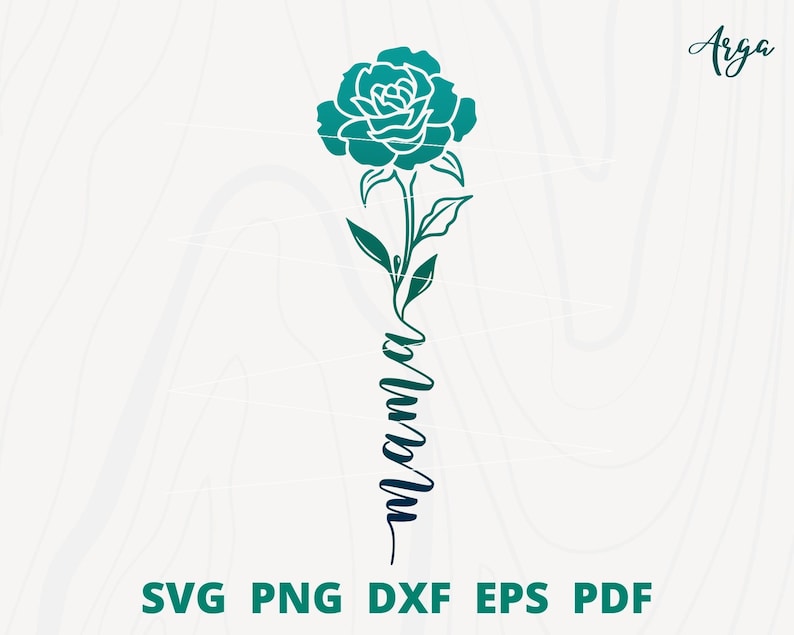 Mama Svg Mama Rose Svg Mother's Day Svg Mom Rose Svg - Etsy