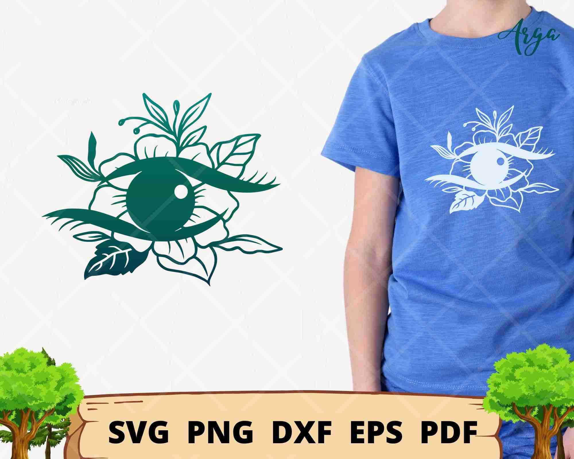 Optometry SVG Floral Eye Svg Eye With Flower Svg - Etsy