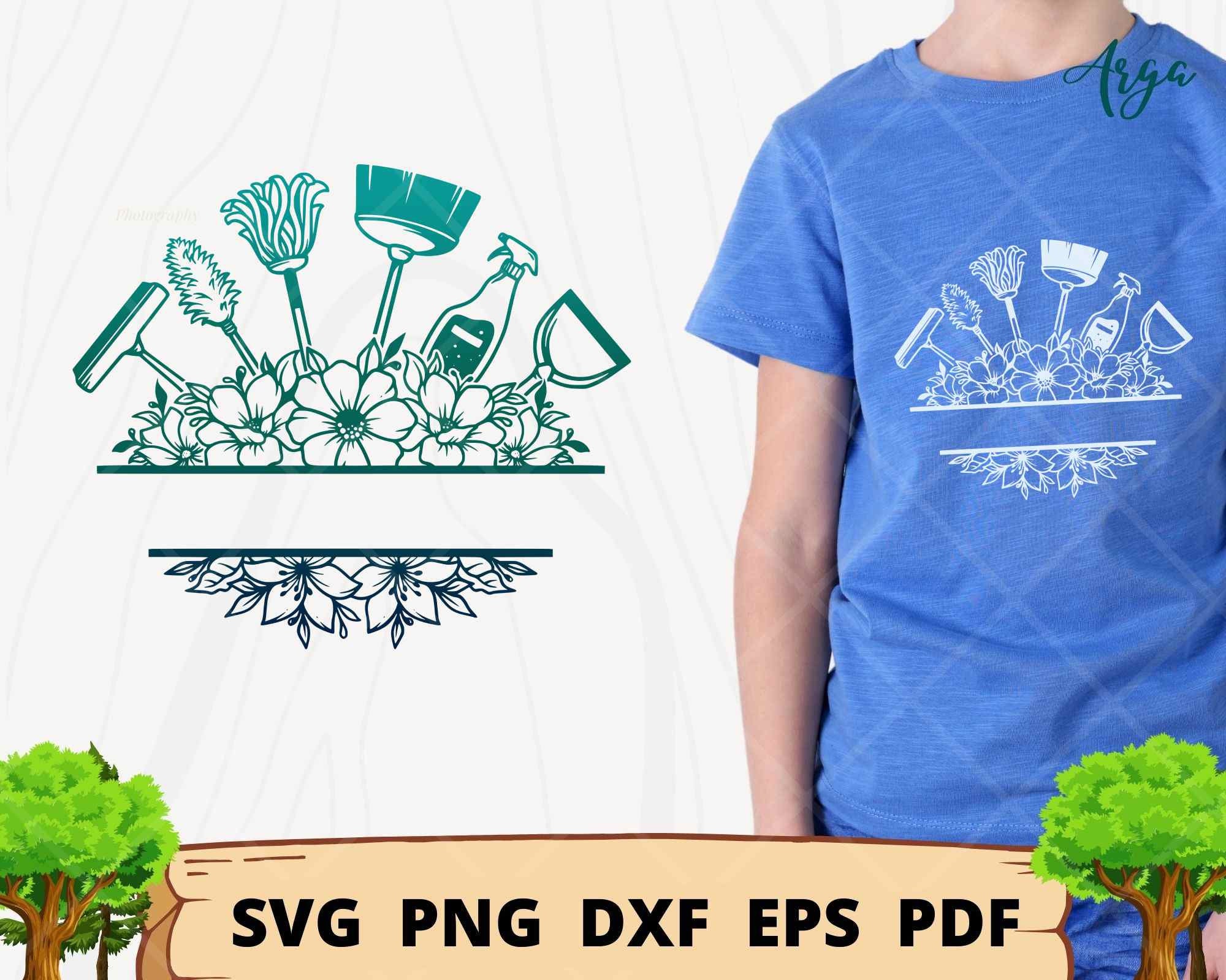 Cleaning Tool Svg 2, Cleaning Service Svg, Cleaning Tool Frame for Maid ...