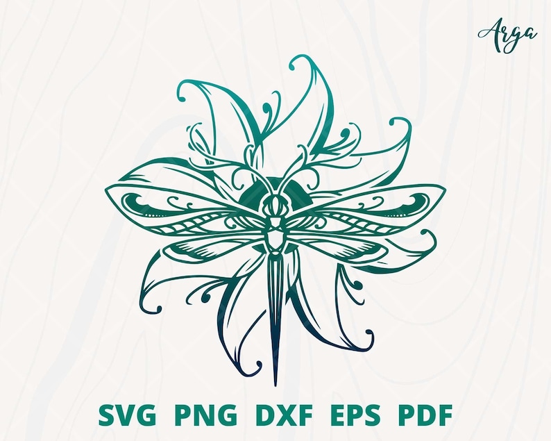 Dragonfly Svg Mandala Dragonfly Svg Zentangle Dragonfly Svg - Etsy