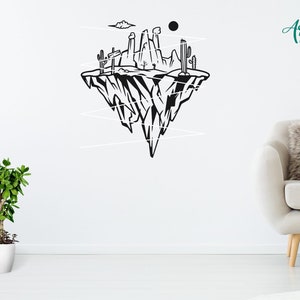 Floating Desert Svg, Floating Island Svg, Sky Island Svg, Beach in the ...