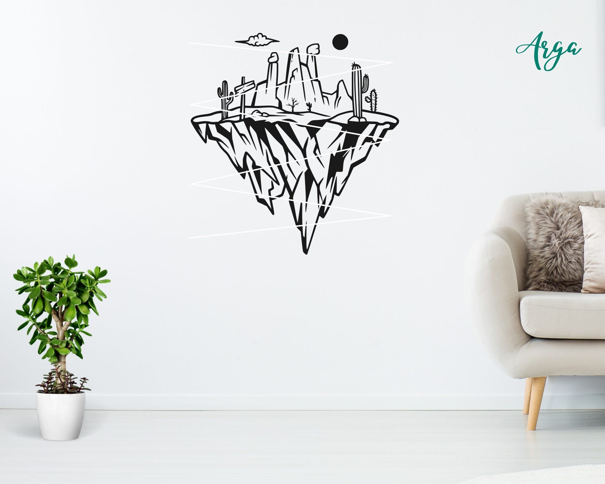 Floating Desert Svg Floating Island Svg Sky Island Svg - Etsy