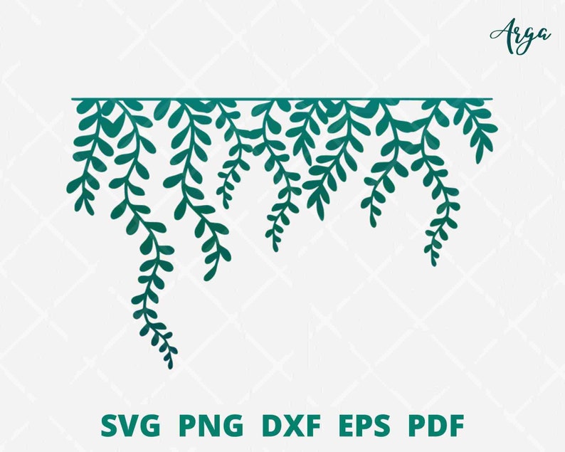 Hanging Plant Svg Bundle, Floral in Wall Svg, Hanging Flower Svg ...