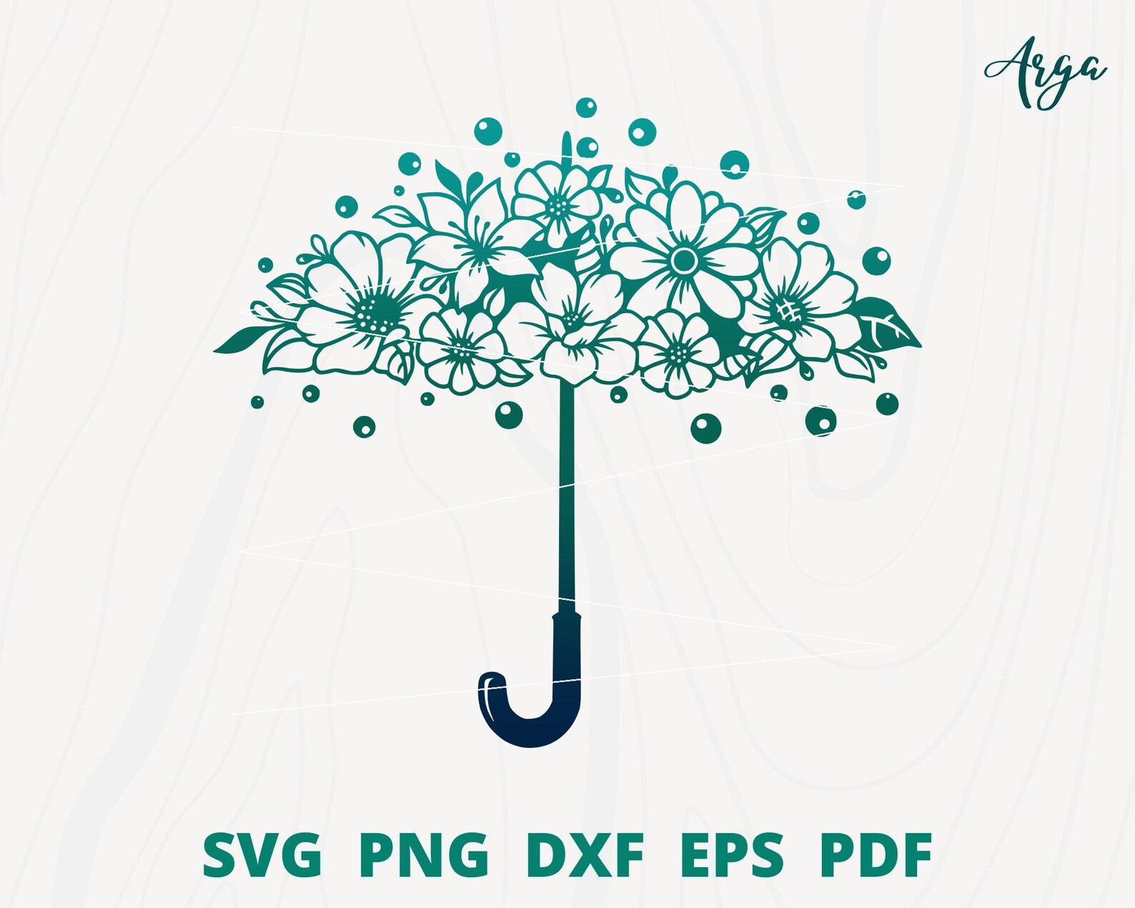 Umbrella Svg Bundle Umbrella With Flower Svg Umbrella Svg - Etsy