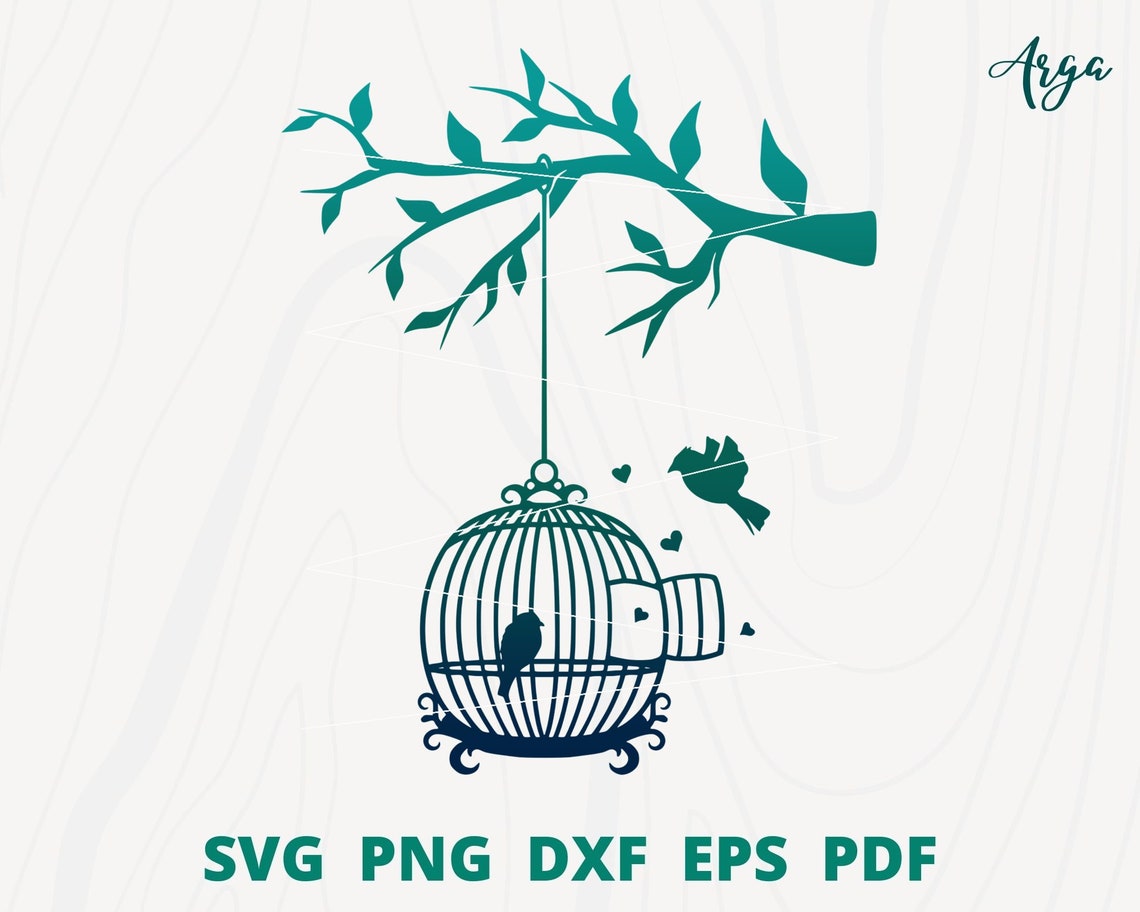 Bird Cage Svg Bundle Bird Cage Svg Bird Cage Wall Decor - Etsy