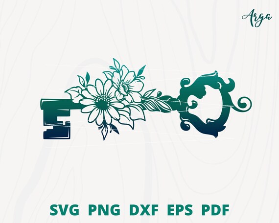 Vintage Key Svg Key With Flower Svg House Key Svg New Home - Etsy