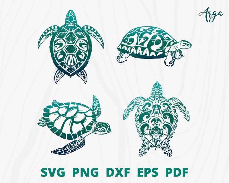 Turtle Svg Bundle Turtle Svg File Sea Turtle Svg Land - Etsy