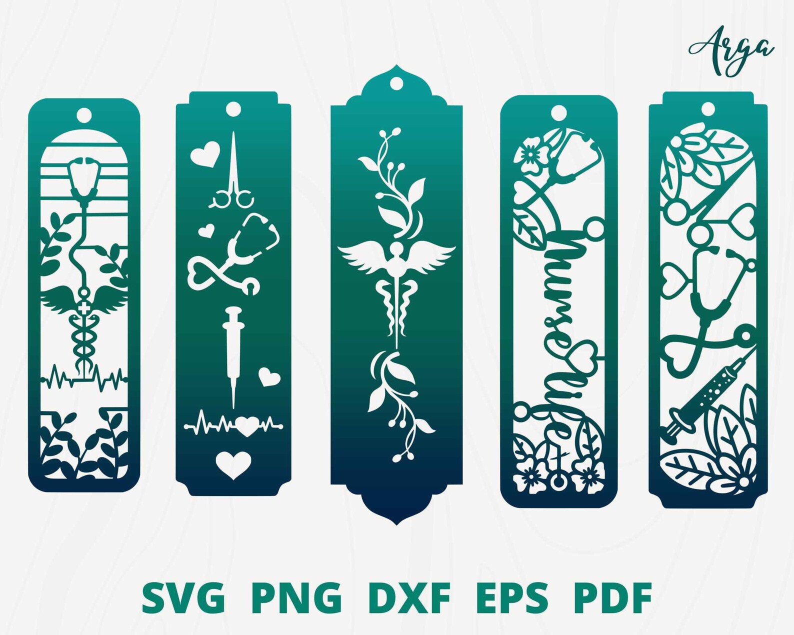Nurse Bookmark Svg, Nurse Svg Bundle, Bookmark Nurse Svg, Nurse Medical ...