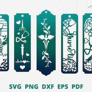 Nurse Bookmark Svg, Nurse Svg Bundle, Bookmark Nurse Svg, Nurse Medical ...