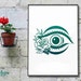Eye With Flower Svg, Floral Eye Svg, Optometry SVG, Ophthalmologist Svg ...