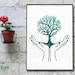 Holding Tree Svg, Tree Svg, Hand Landscape Svg, Tree Wall Decor, Hands ...