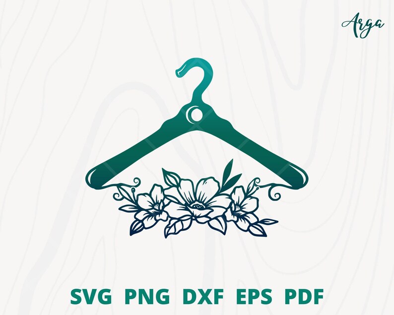 Hangers Svg Bundle, Floral Hangers Svg, Clothes Hanger Svg, Fashion ...