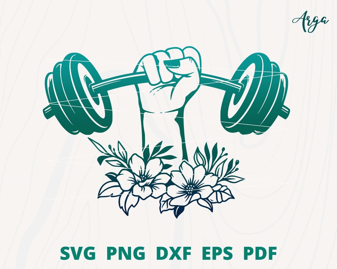 Fitness Girl Svg, Dumbbell Svg, Women Strength Svg, Hand Holding Dumbbell Svg, Dumbbell With ...