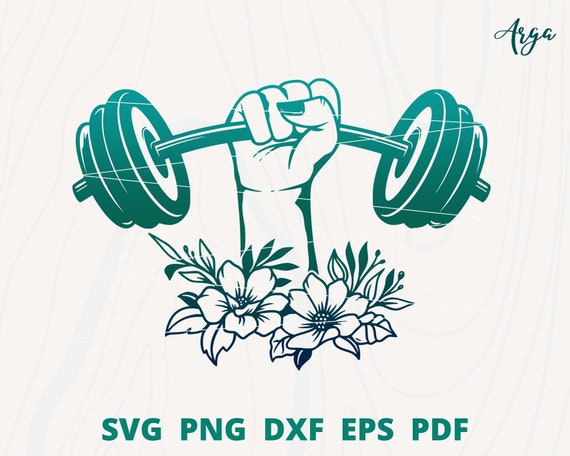 Fitness Girl Svg Dumbbell Svg Women Strength Svg Hand - Etsy India