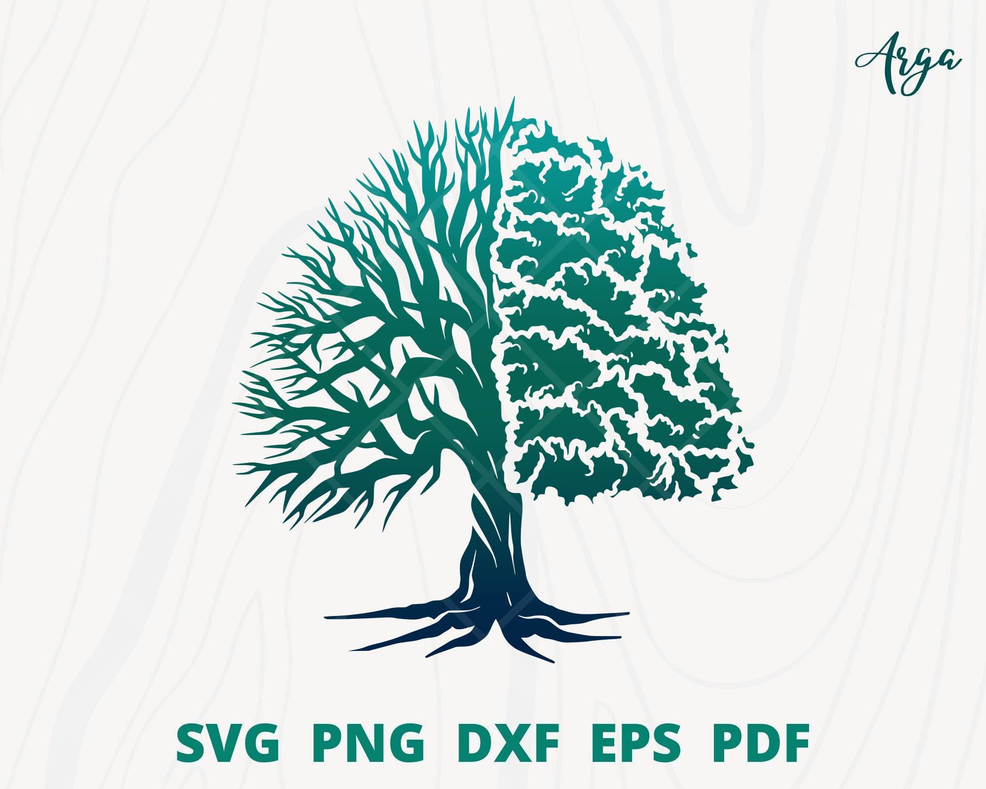 Tree Half Alive Half Died Svg Tree of Life Svg Tree - Etsy Canada